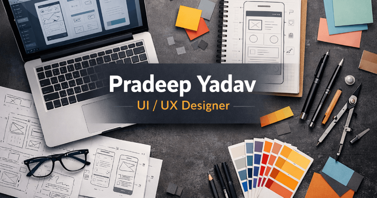 UI/UX Designer in Delhi | Web & Mobile App Design - Pradeep Yadav
